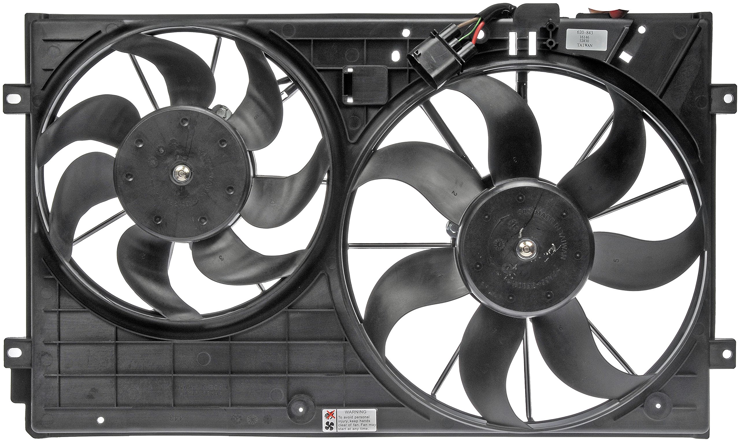 Dorman 620-843 Engine Cooling Fan Assembly Compatible with Select Audi ...