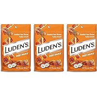Amazon.com: Luden's Wild Honey Cough Throat Drops | Pectin Lozenge/Oral ...