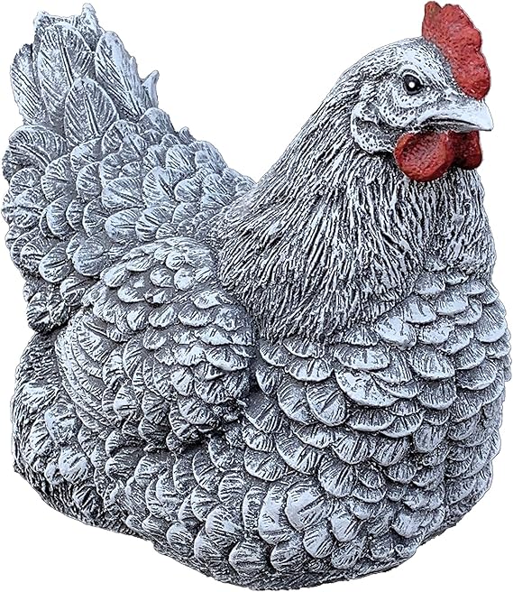 Stone and Style Steinfigur Huhn Henne Hahn frostfest wetterfest ...
