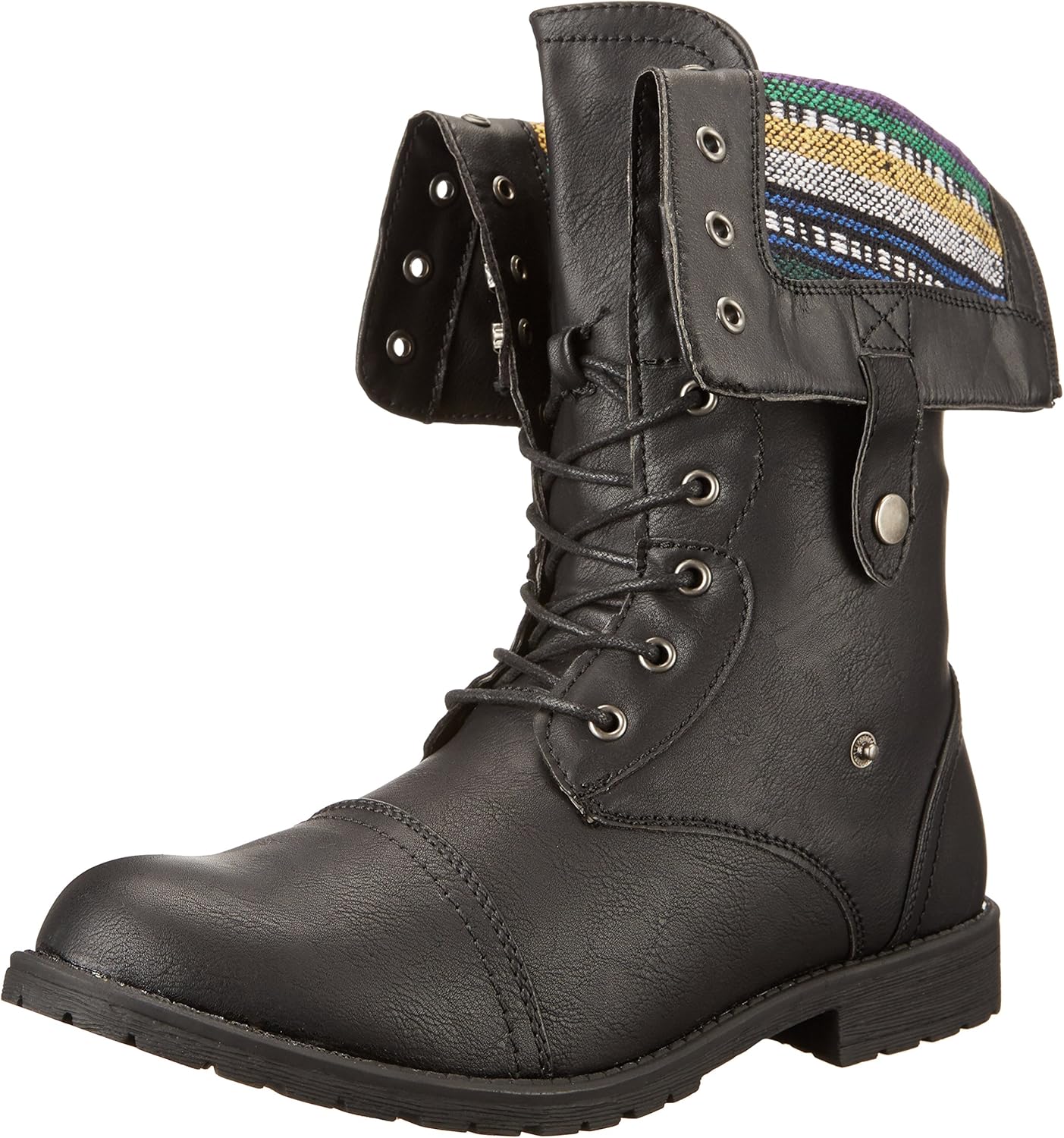 Vybe Bunker Botas de combate para mujer, Negro, 6 US: Amazon.com.mx ...