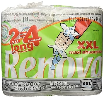 Renova Kitchen Rolls, paper towels with printed design-pack of 2 ...