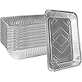 Amazon.com: Heavy Duty Full Size Shallow Aluminum Pans Foil Roasting ...