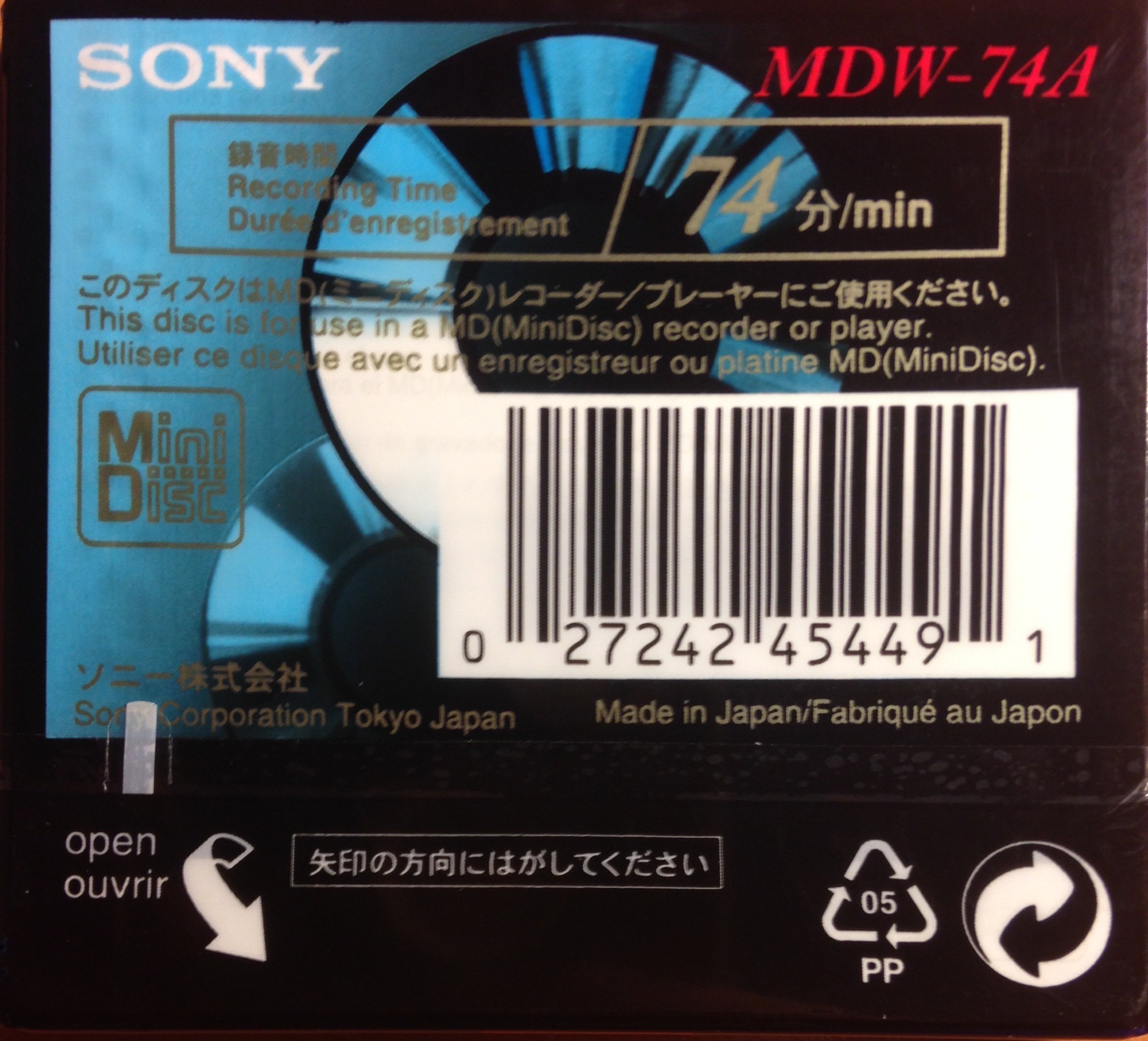 Sony ES Recordable MiniDisc (74-minute)