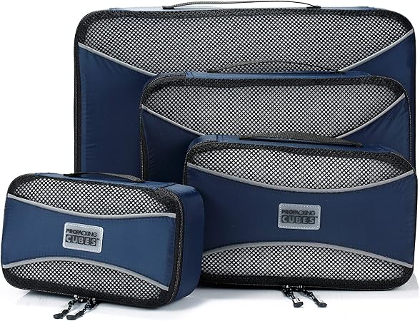 PRO Packing Cubes for Travel | 4-Piece Luggage Organiser Bags Set ...