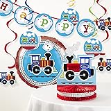 Amazon.com: Creative Converting All Aboard Train Birthday Party ...
