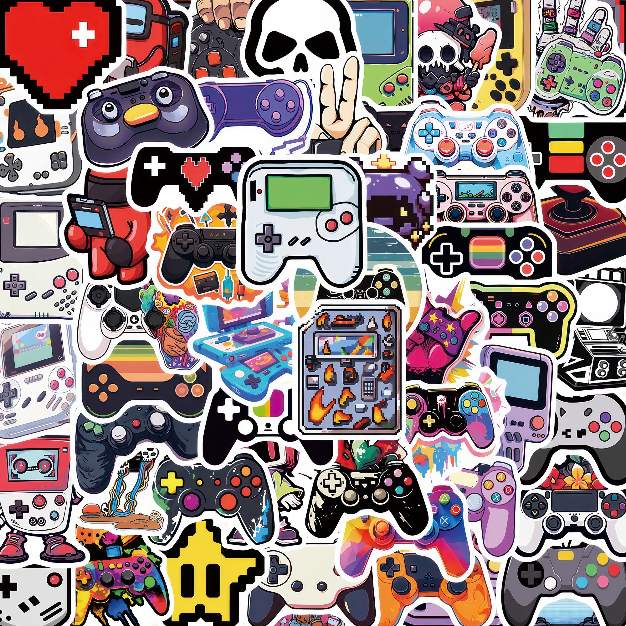 Mua Video Game Stickers 57 Pcs Gaming Stickers Aesthetic Cool Stickers ...
