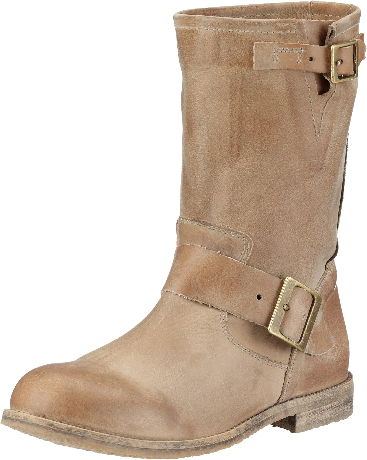 Buffalo London Damen 13980 WASHED LEATHER Schlupfstiefel, Beige (ROCA ...
