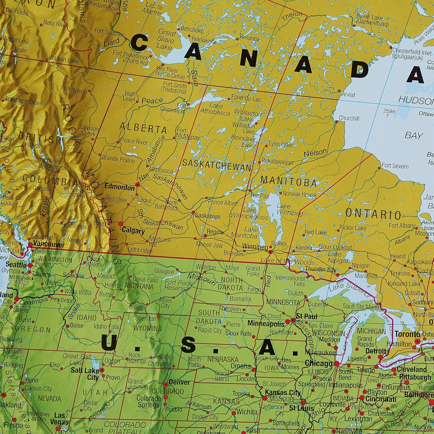 Maps International – Giant World Map – Mega-Map Of The World – 197cm (w ...