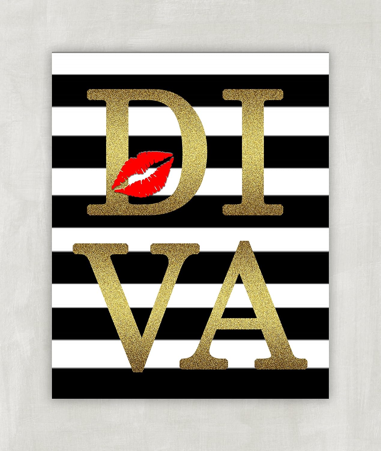 Amazon.com: Diva Wall Decor Fashion Art Print - 8x10 Unframed: Handmade