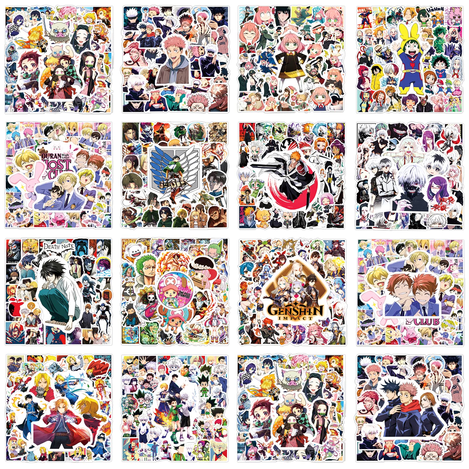 Mua 640Pcs Anime Stickers Mixed Pack, Vinyl Waterproof Anime Stickers ...