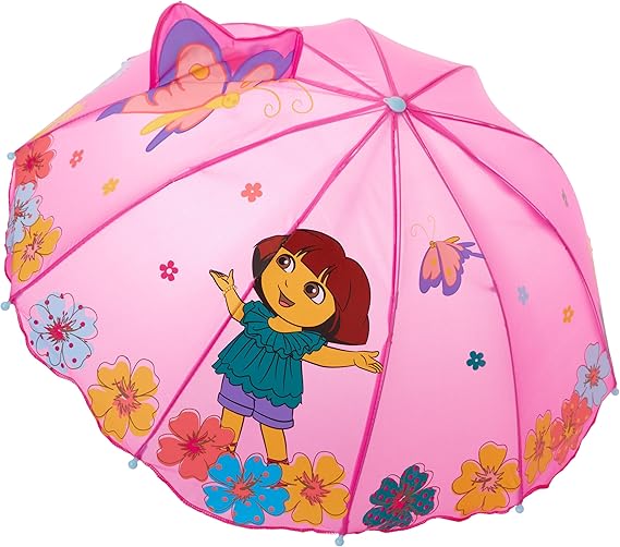 Amazon.com: Kidorable Purple Dora the Explorer Umbrella for Girls w/Fun ...