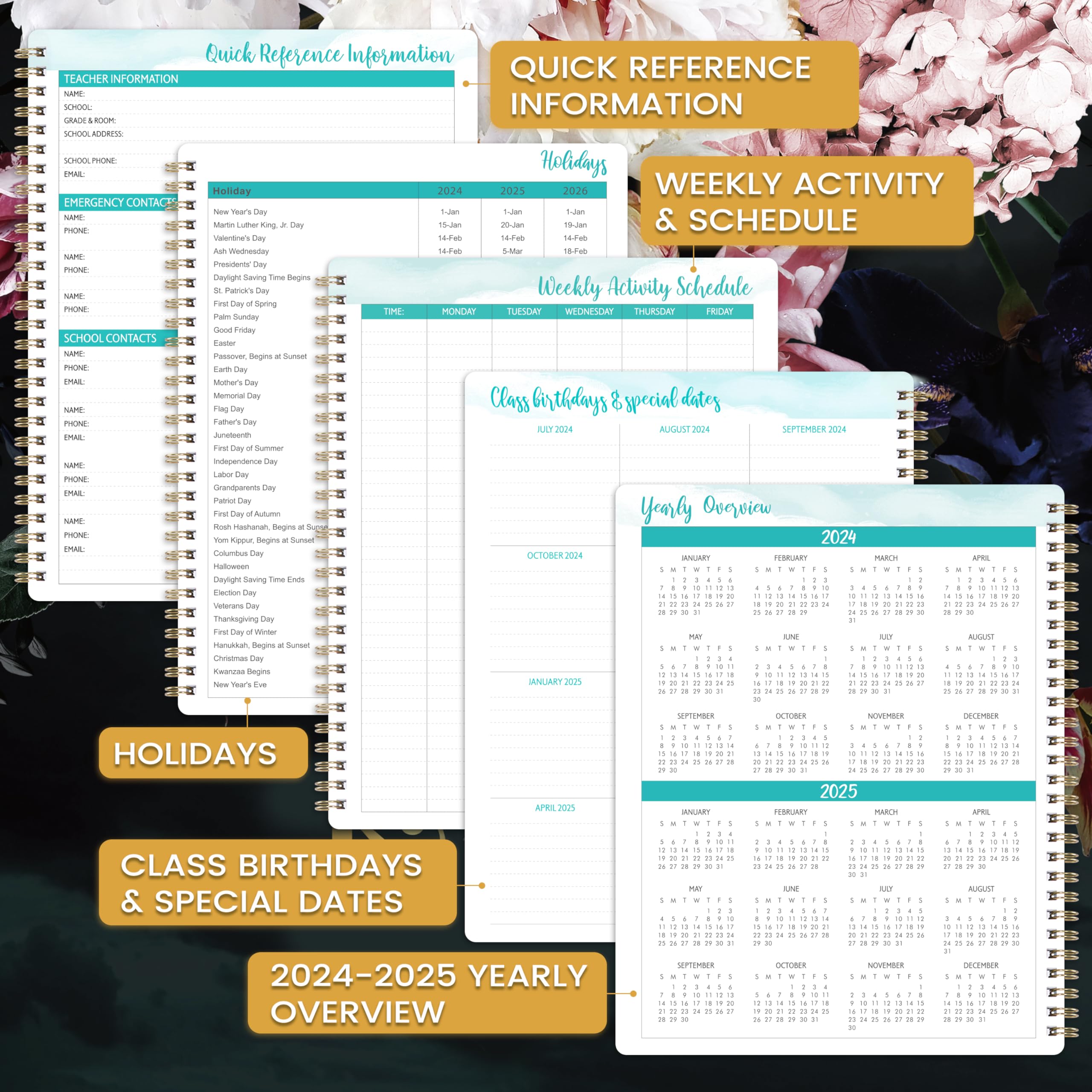 Mua Teacher Planner 2024-2025 - Teacher Planner 2024-2025 Academic Year ...