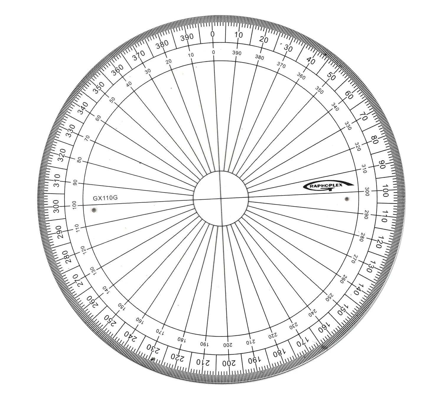 cercle gradue en degre