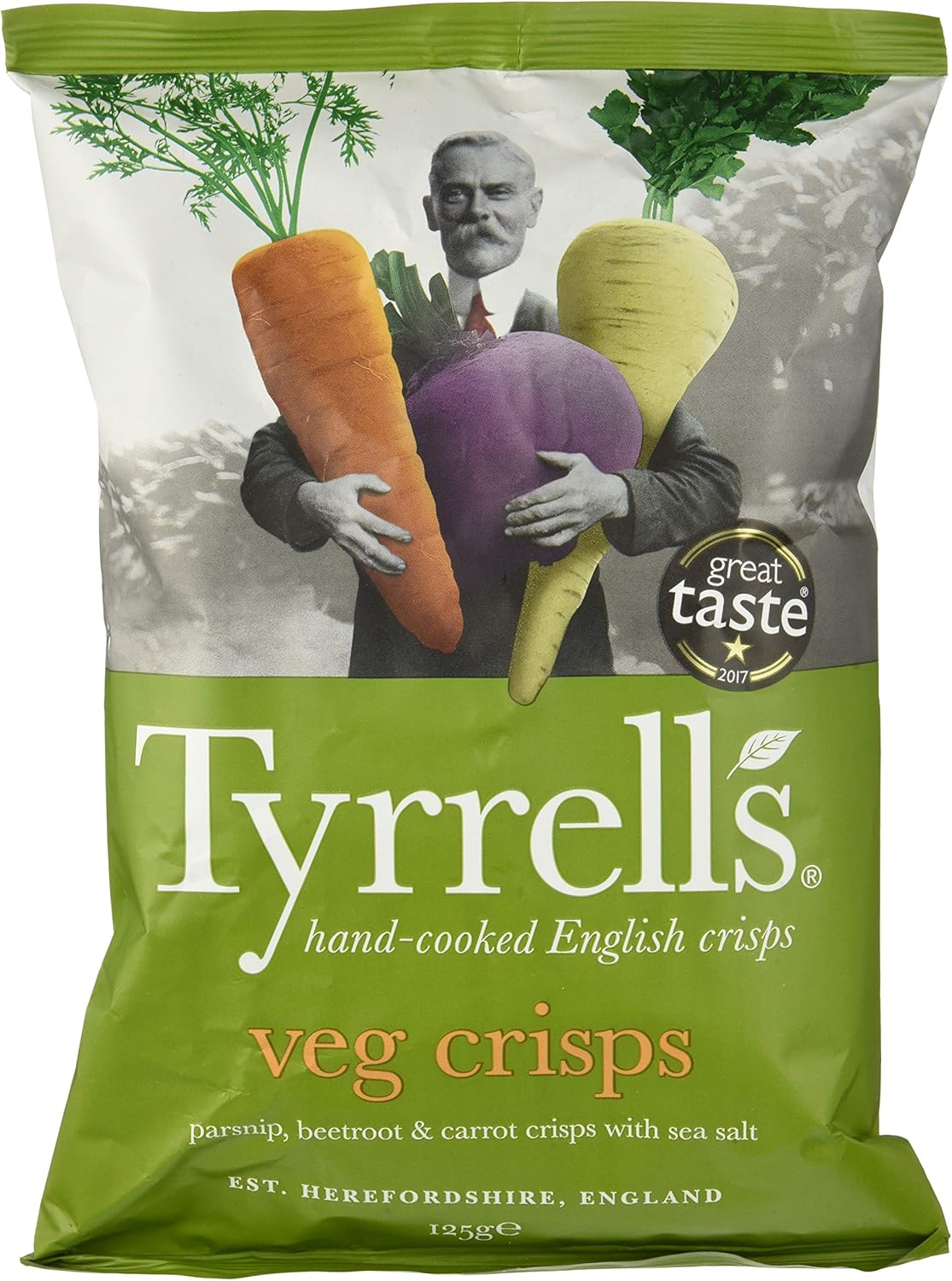 Tyrrell's, Patata de bolsa - Chips de Verdura - 6 de 125 gr. (Total ...