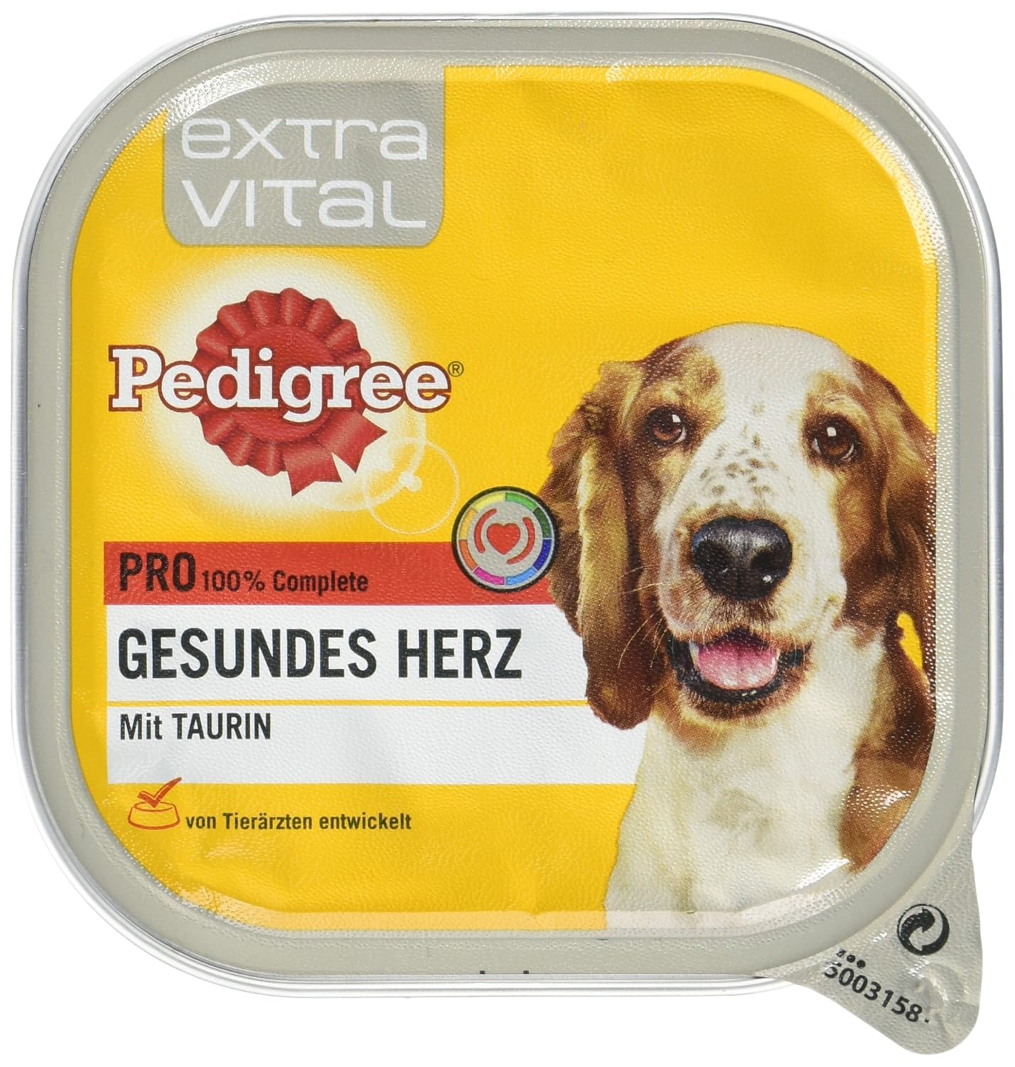 Pedigree Extra Vital Hundefutter Pro Gesundes Herz, 10 Schalen (10 x ...