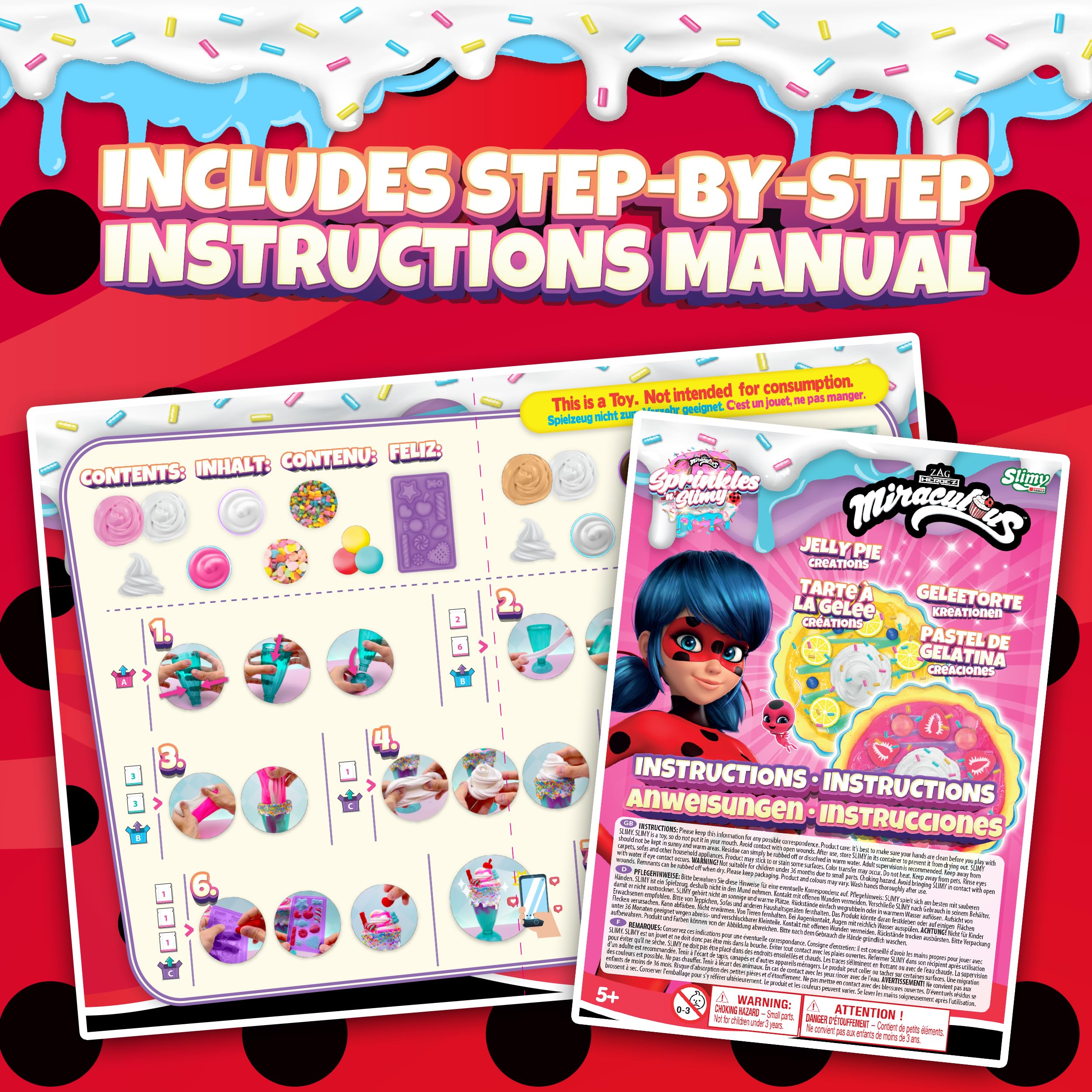 Mua Miraculous Ladybug - Sprinkles n' Slimy Jelly Pie - Slime Kit for ...