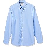 Amazon.com: Goodthreads Men's Slim-Fit Long-Sleeve Plaid Poplin Shirt ...
