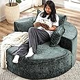 Amazon.com: HZANHY 55''L Chenille Sponge Single Modern Oversized Round ...