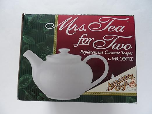 Amazon.com: Mrs. Tea for Two Replacement Ceramic Teapot By Mr. Coffee ...