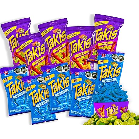 Mua Takis Chips Box - 5 x Takis Blue Heat 56 g and 5 x Takis Fuego 56 g ...