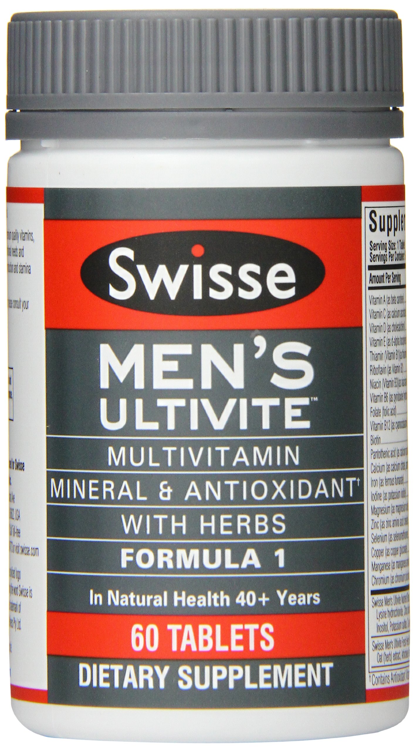 Mua Swisse Men's Ultivite Tablets, Men's Daily Multivitamin, 60 Tablets, Premium Formula of ...