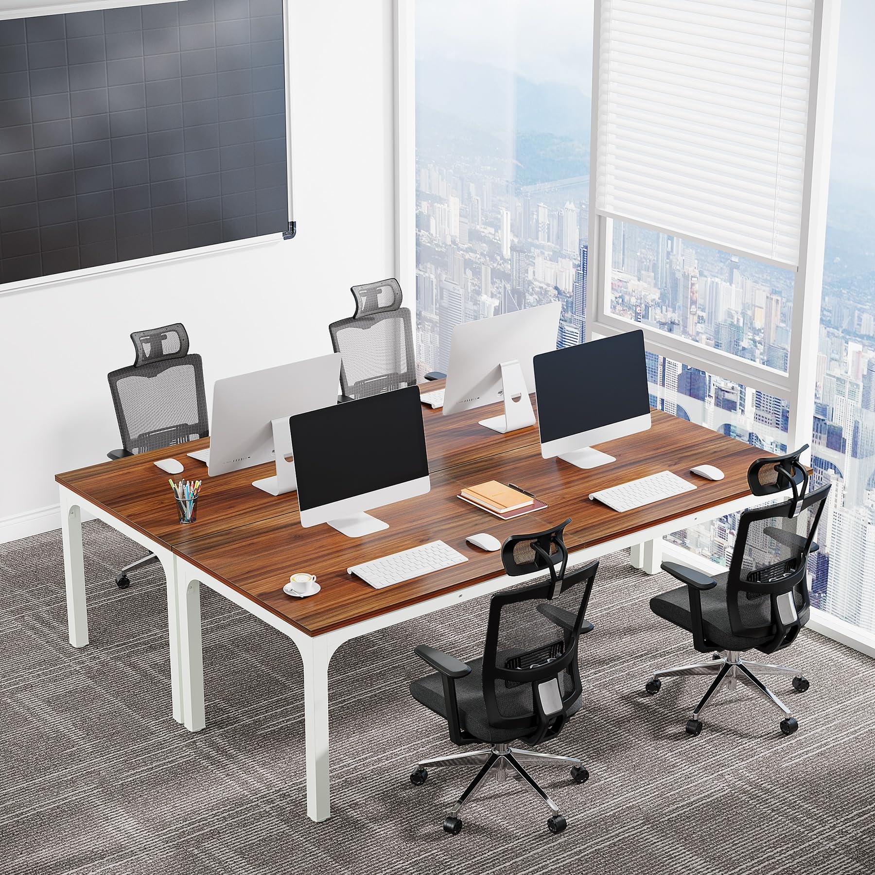 Tribesigns 6.5 FT Conference Room Table, 78.74" W X 27.56" D Large ...