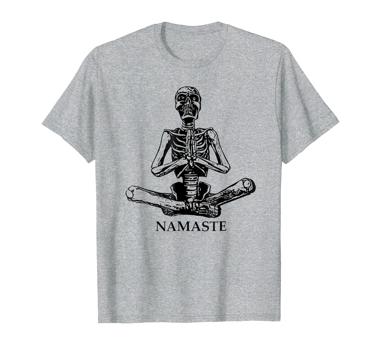 Halloween Yoga Lotus Position Namaste Skeleton Gift T Shirt-ln – Lntee