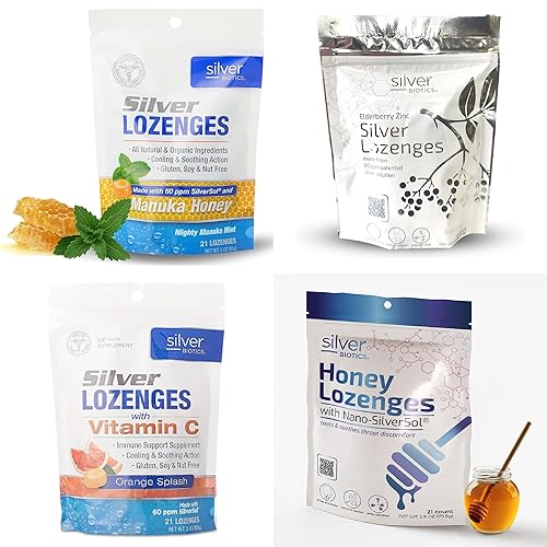 Silver Biotics Colloidal Silver Lozenges | 60 PPM Ag₄O₄ SilverSol ...