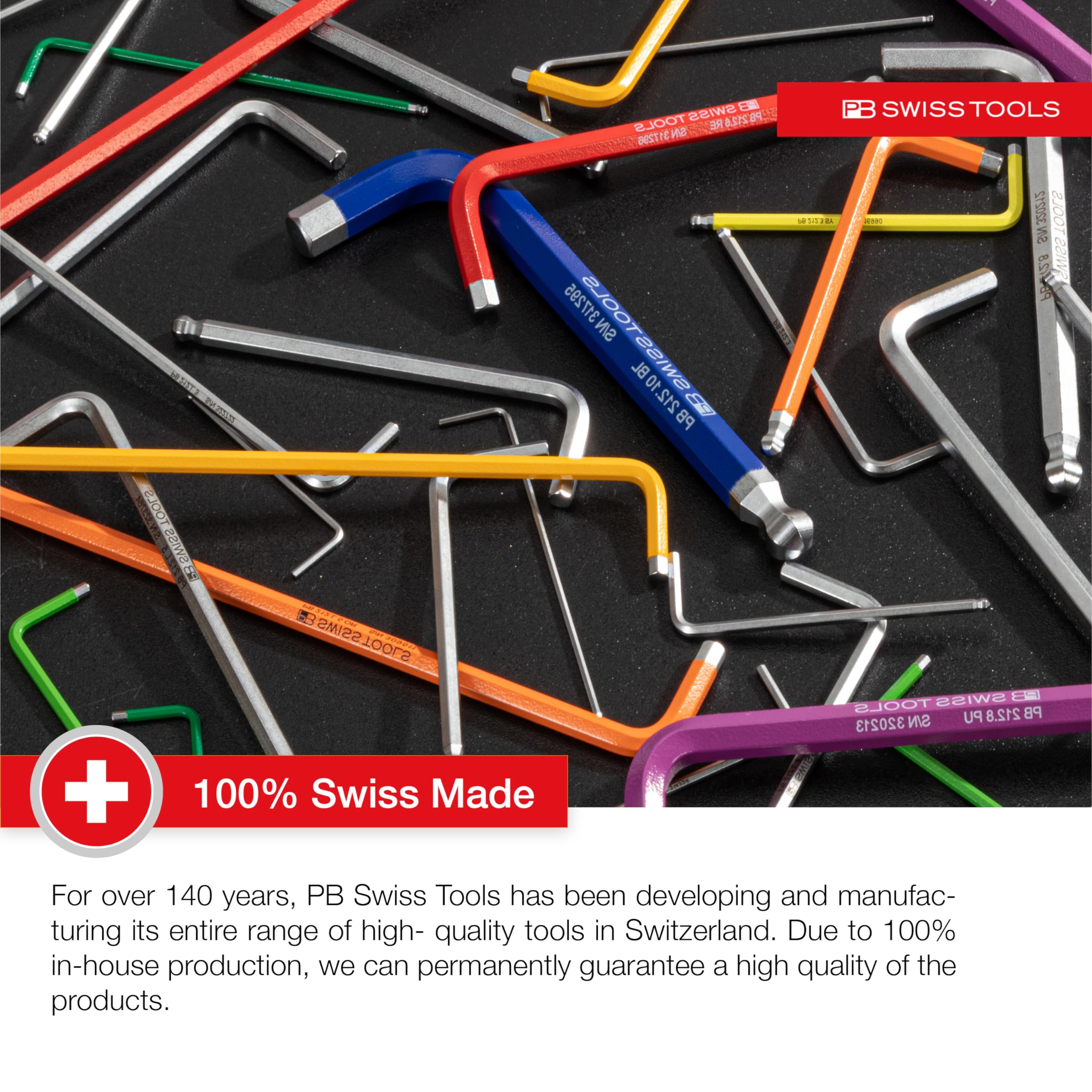 PB SWISS TOOLS Allen Key Set PB 212Z.LH-12 | 100% Swiss Made | 12-Piece ...