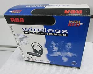Amazon.com: RCA Whr120rs Stereo Infrared Wireless Headphones w/ Wide ...
