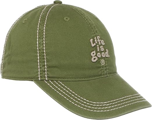 Amazon.com: Life is Good Men's Essential Chill Cap, LIG, Dark Green ...