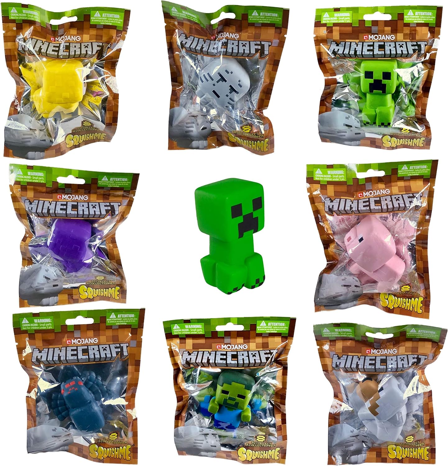 Minecraft Squishme Blind Bag Series 1 Stress Relief Figure Mojang ...