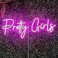 H JSHENLY Pretty Girls Large Neon Sign for Wall Decor, Bedroom, Home ...