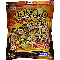 Amazon.com : Family Volcano Assorted Popping Candy, Cola/Strawberry ...