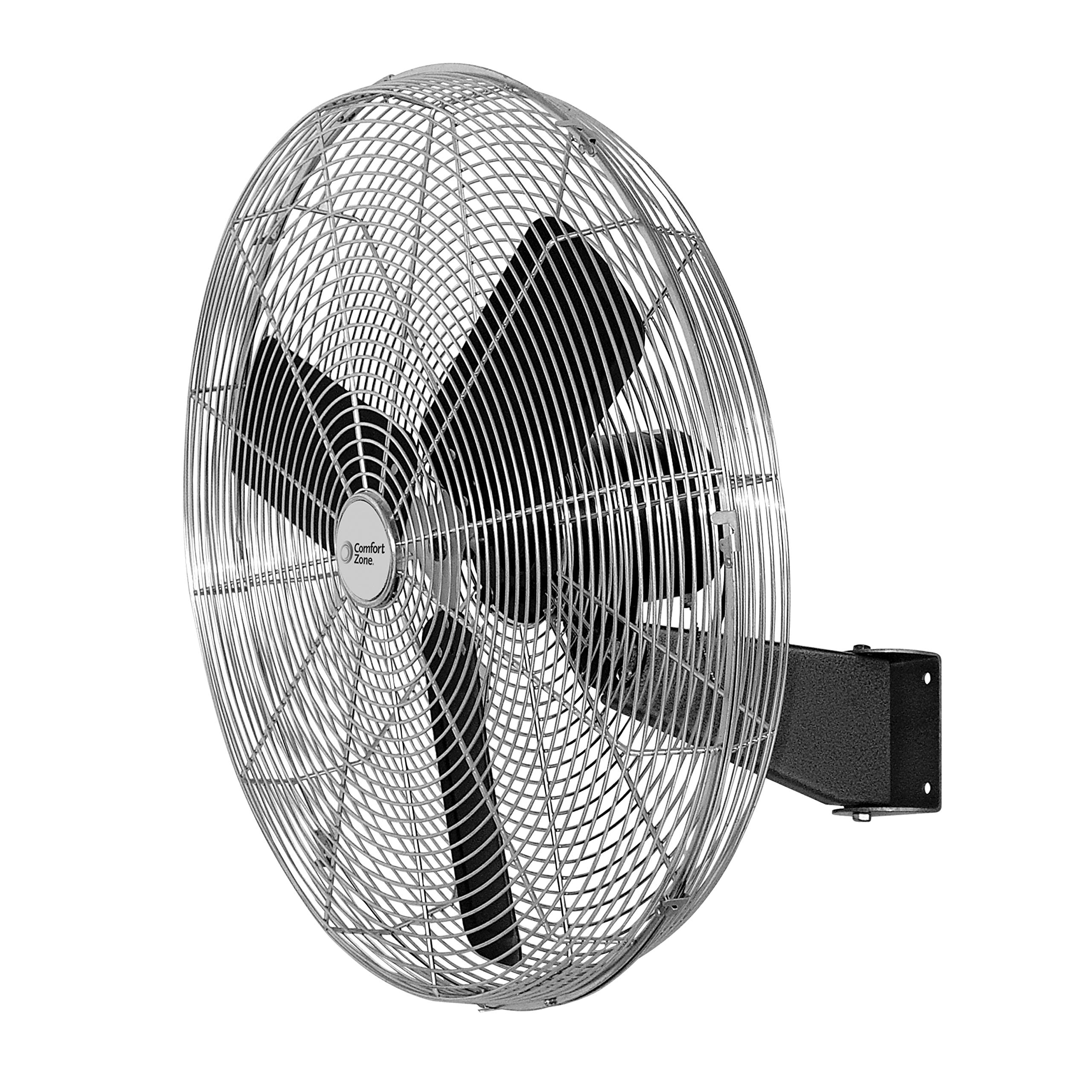 Comfort Zone Oscillating High Velocity Industrial Wall Fan, 30 inch, 2 ...