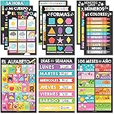 Amazon.com : Hadley Designs Spanish Classroom Decorations - 12 Spanish ...