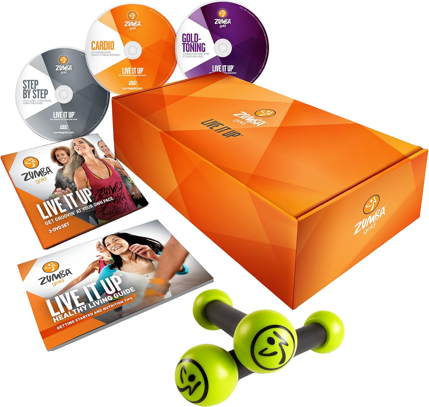 Zumba Fitness Gold Live It Up 3 Dvd Set - Transparent: Amazon.co.uk ...