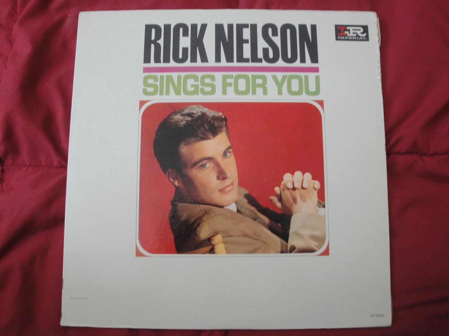 - Rick Nelson Sings For You Original 1963 Imperial Records - Amazon.com ...