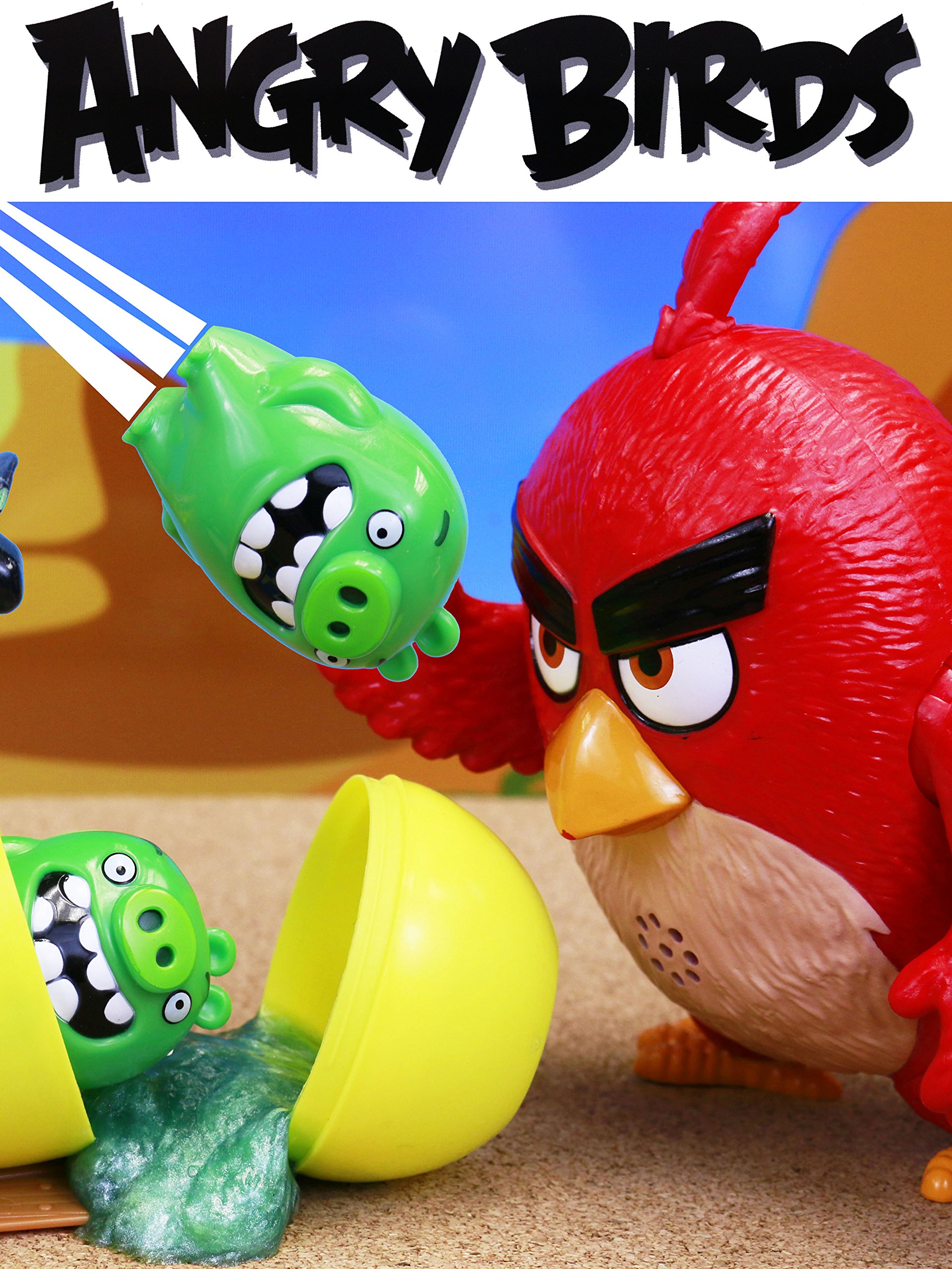 Amazon.com: Angry Birds Surprise Egg Slime with Multiplying Bad Piggies ...