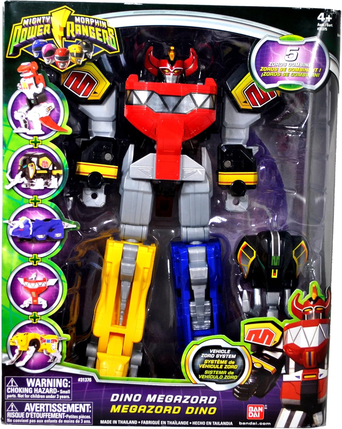 Grande Zord Collector T-Rex Mighty Morphin Power Rangers 40311 ...
