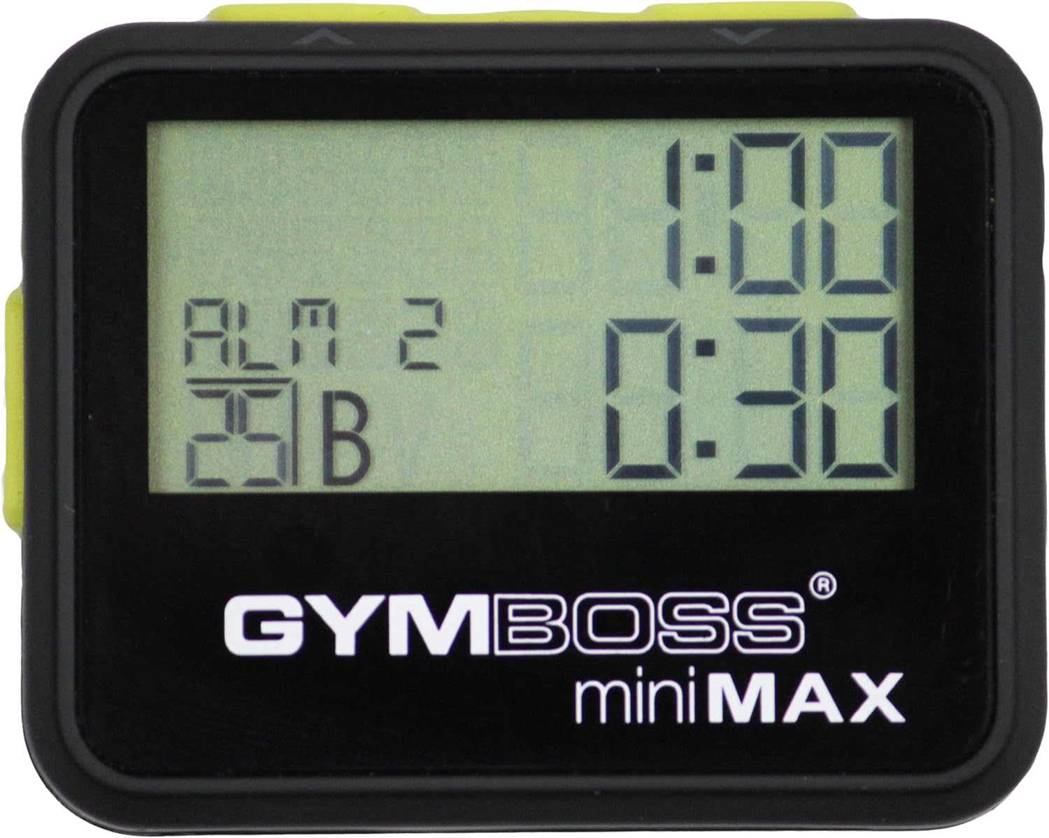 Gymboss miniMAX Interval Timer and Stopwatch – BLACK/YELLOW SOFTCOAT ...