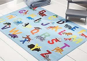 Amazon.com: Home Dynamix ECEM05 Area Rugs, 35"x51" Rectangle, Blue ...