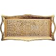Amazon.com: Metal Serving Tray with Raised Edges, Vintage Design Tray ...