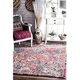 Amazon.com: nuLOOM Vonda Fancy Persian Area Rug, 4 ft x 6 ft, Pink ...