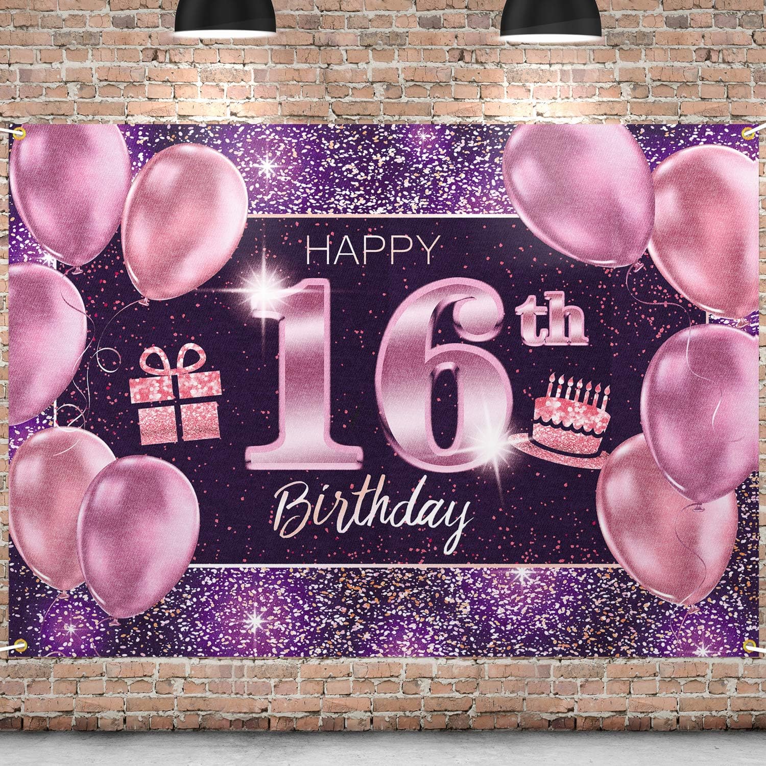 Amazon PAKBOOM Happy 16th Birthday Banner Backdrop 16 Birthday amazon-pakboom-happy-16th-birthday-banner-backdrop-16-birthday