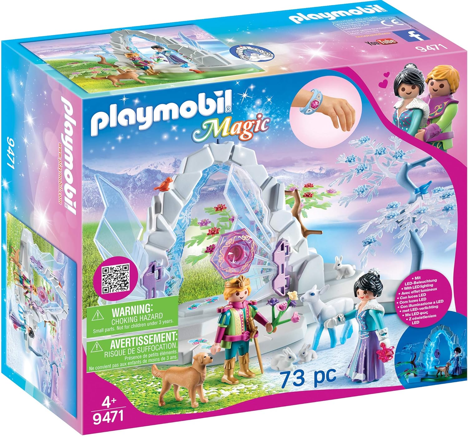 Playmobil 9471 Magic Crystal Gate to the Winter World with Lit Gate ...