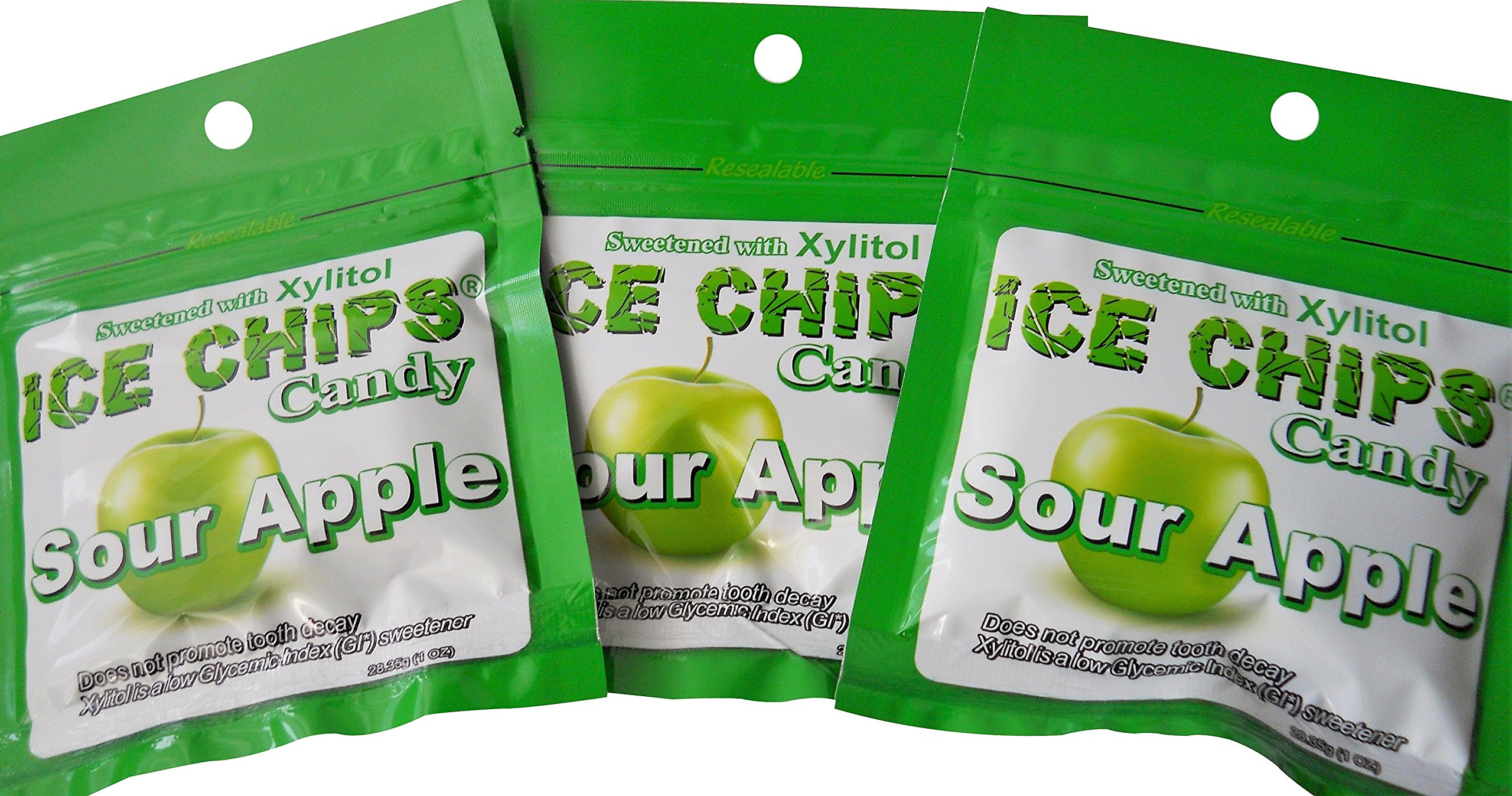 Amazon.com : New! Ice Chips Candy in Resealable Packets, Sour Cherry ...