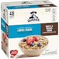 Amazon.com: Quaker Instant Oatmeal, Lower Sugar Maple and Brown Sugar ...