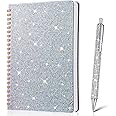 Amazon.com : Jetec 2 Pcs Spiral Rhinestone Notebook and Bling Pen Sets ...