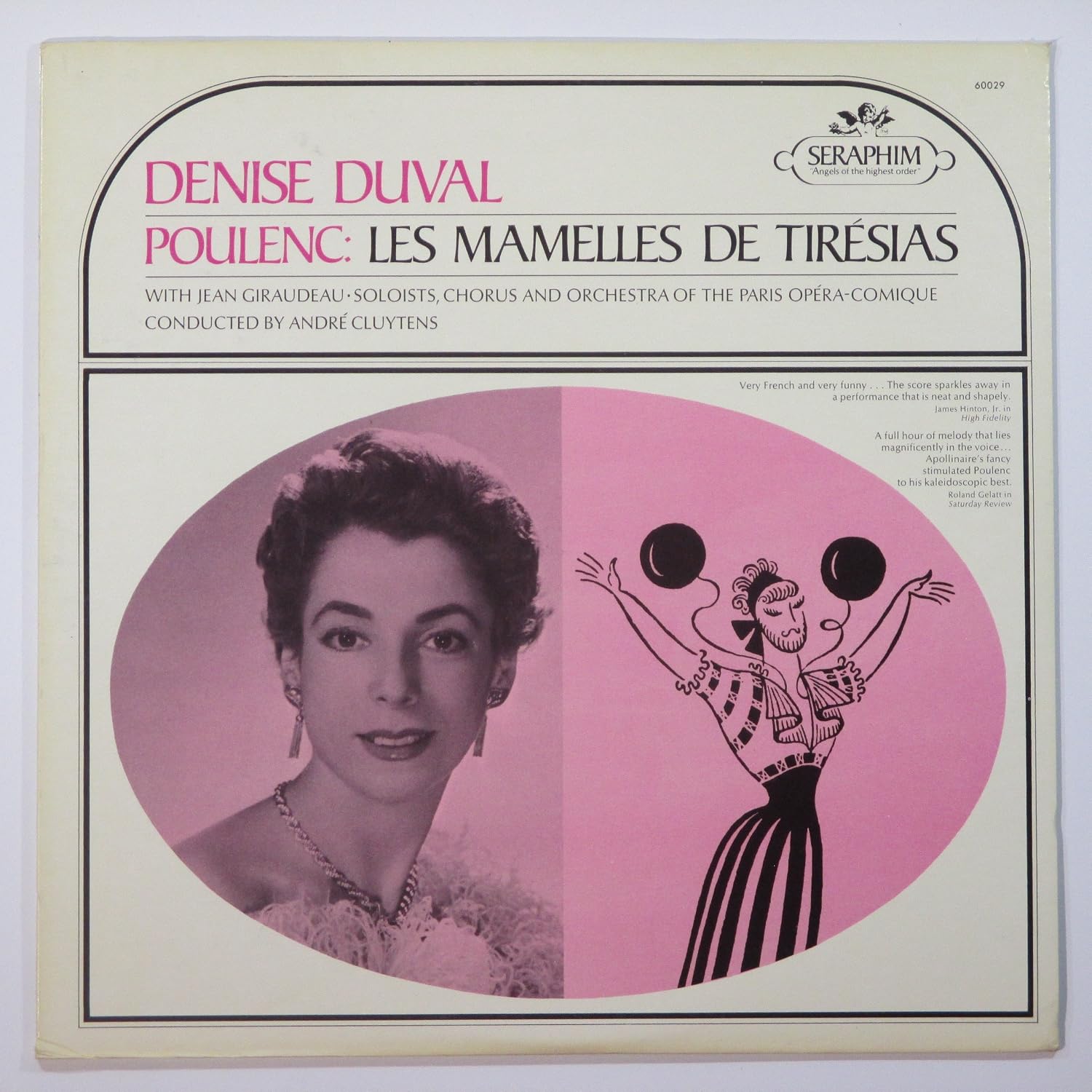 Denise Duval, Jean Giraudeau, Poulenc, Andre Cluytens, Paris Opera ...